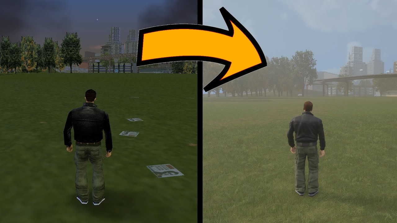 GTA 3 Original vs The Definitive Edition MAP COMPARISON - YouTube