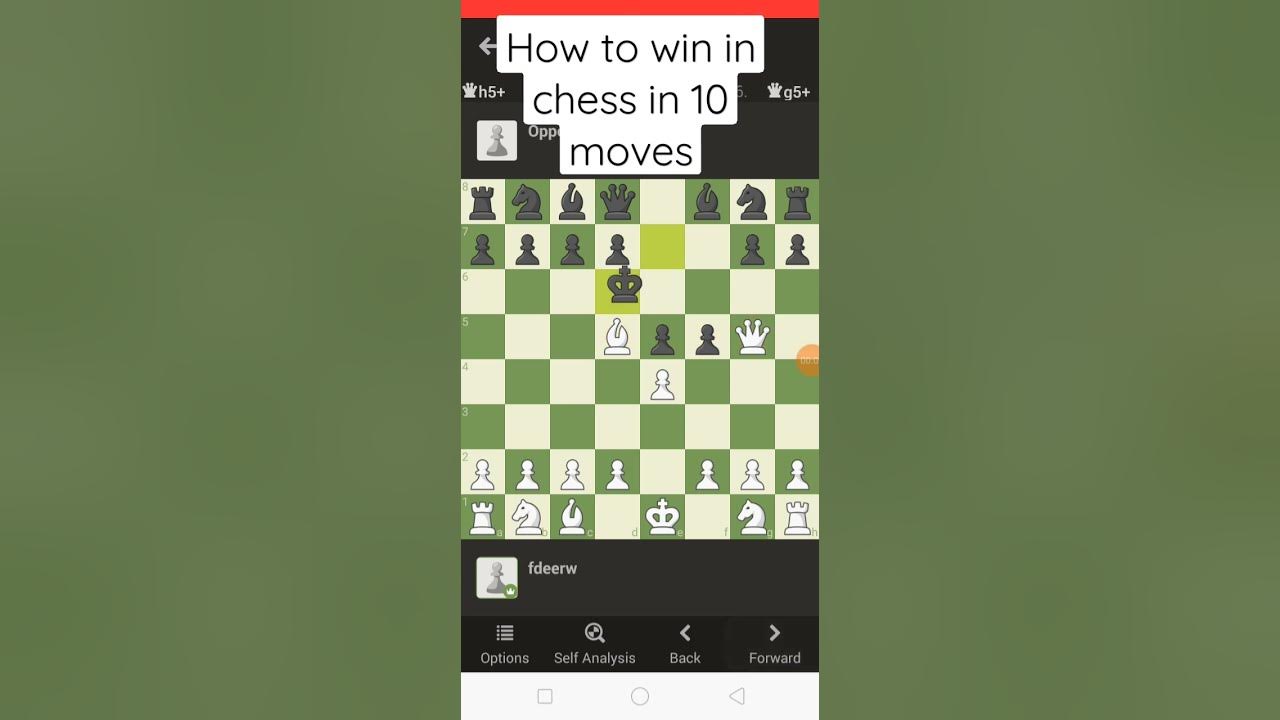 How To Win In Chess In 10 Moves Shorts Virl Trending Chess Youtube