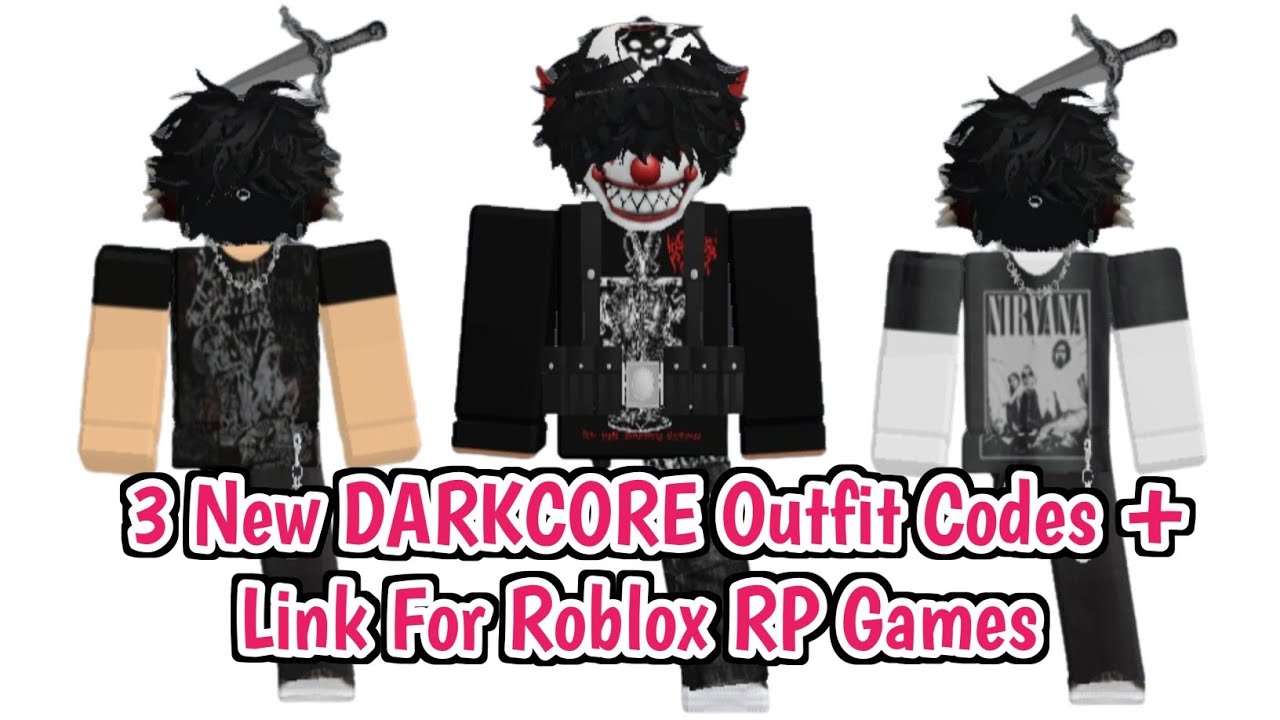 Best New Boy's DARKCORE Outfits ID Codes + Links For Brookhaven RP ...