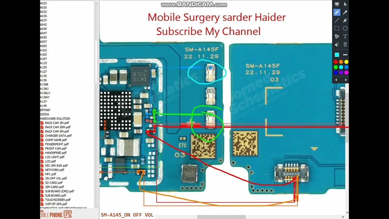 Samsung Galaxy A14 (SM-A145F) Power key And Volume Key Jumper Ways Solution - YouTube