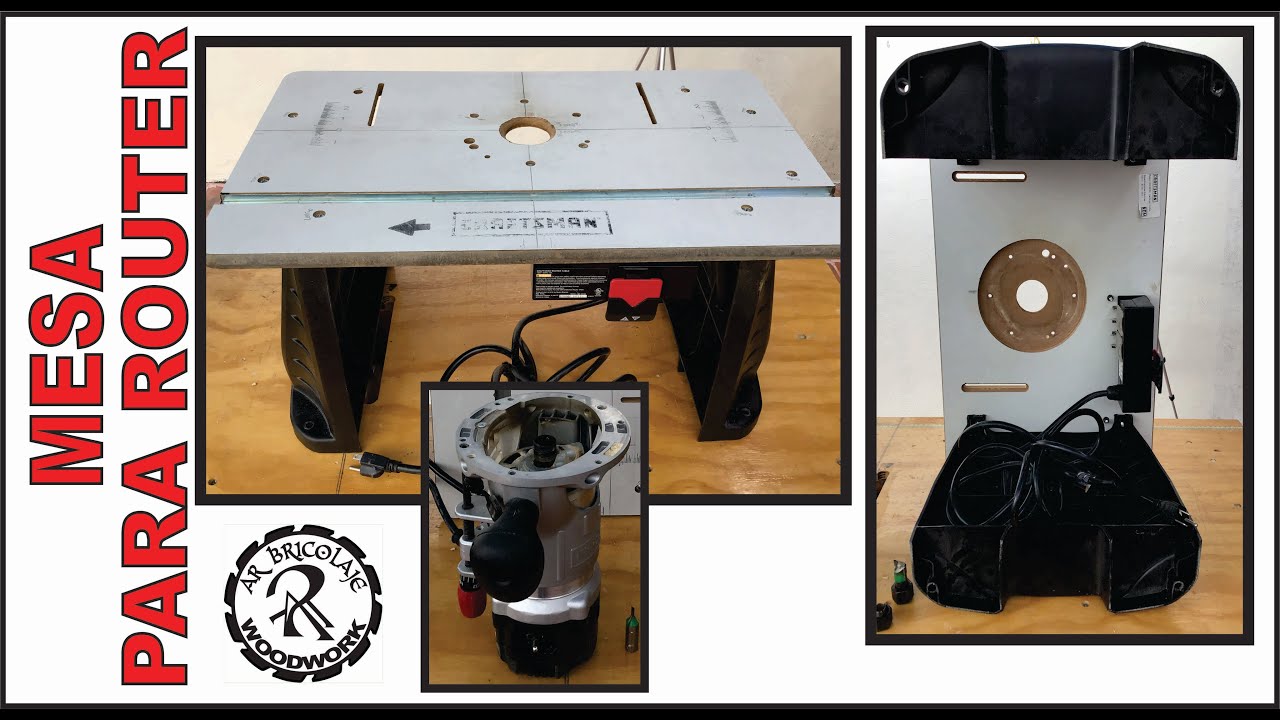 MESA PARA ROUTER CRAFTMAN - YouTube