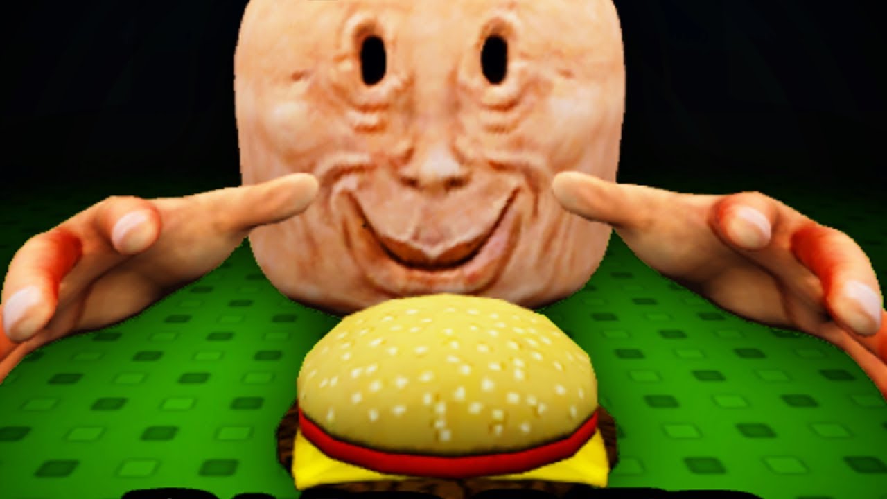 ROBLOX EAT A BURGER. - YouTube