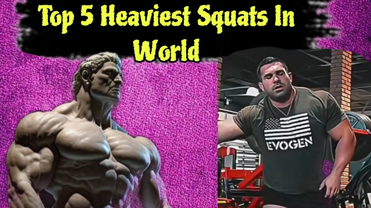 Top 5 Heaviest Squats In World🥶🥶 - YouTube