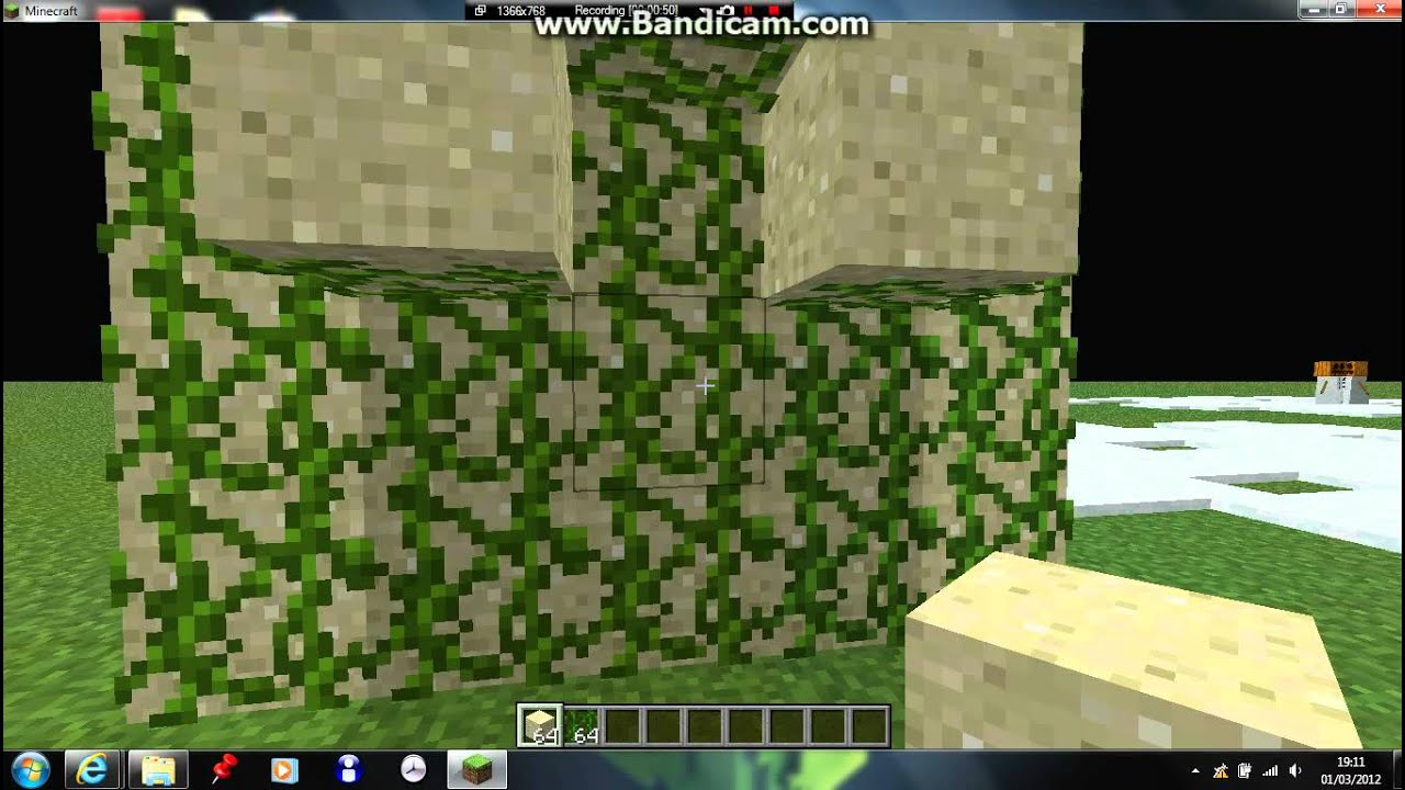 Minecraft : How To Make Floating Sand - YouTube