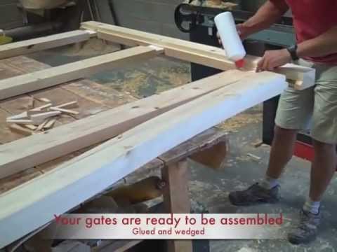 Wooden gates by "Wooden gate Makers" - YouTube