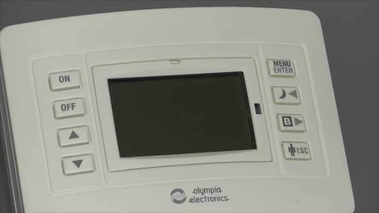 BS-813 Προγραμματιζόμενος Ηλεκτρονικός Θερμοστάτης Χώρου - YouTube