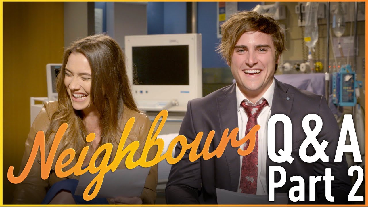 Neighbours Q&A - Zoe Cramond (Amy Williams) & Chris Milligan (Kyle ...