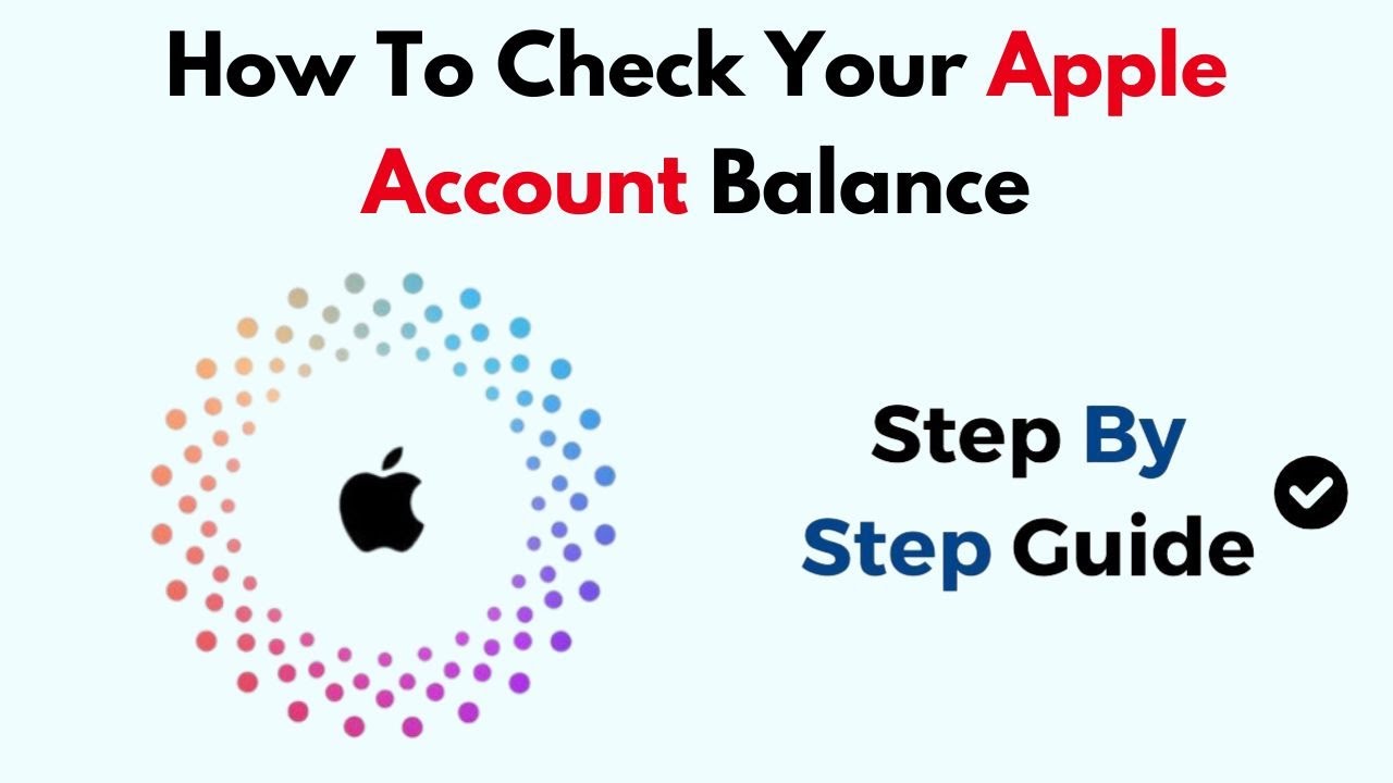 How To Check Your Apple Account Balance - YouTube