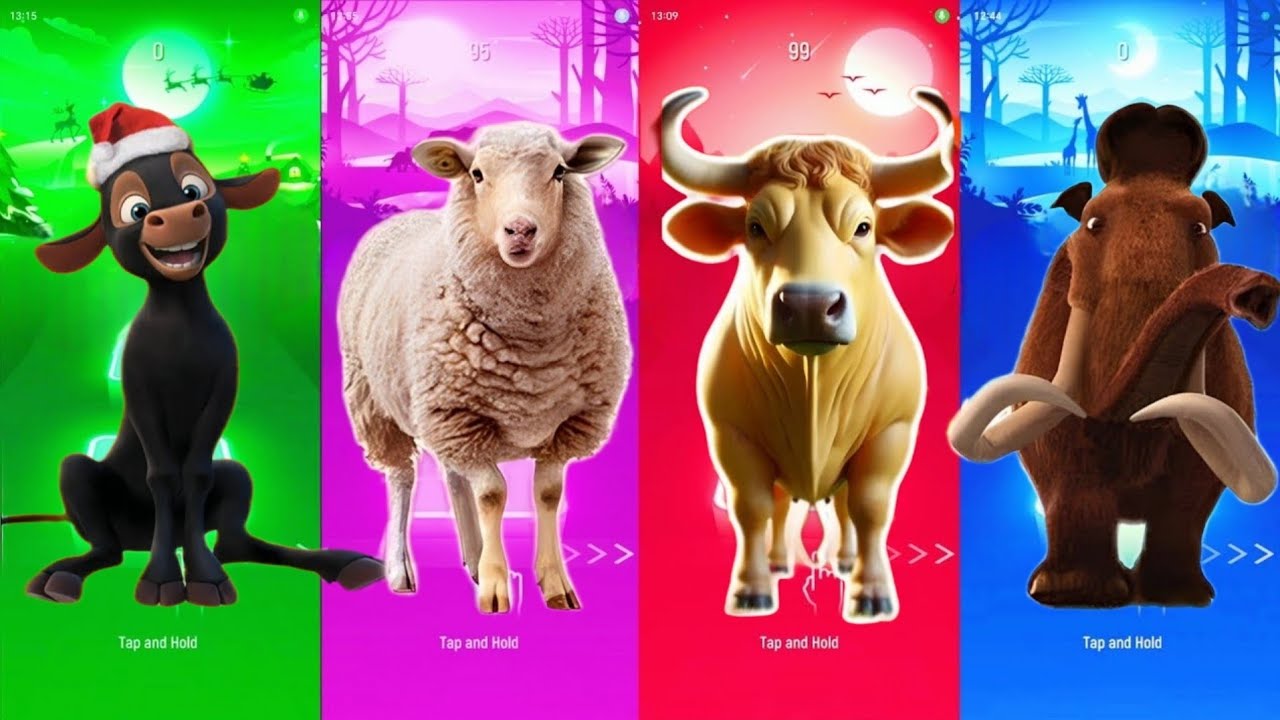 Funny Ferdinand 🐂🆚 Funny Sheep 🐑🆚 Funny Bull 🐂🆚 Funny Mammoth 🦣🆚 Tiles ...