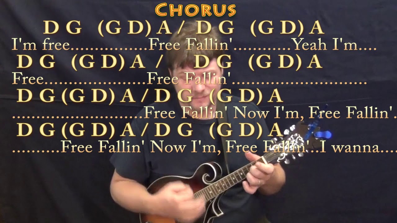 Free Fallin' (Tom Petty) Mandolin Cover Lesson in D with Chords/Lyrics ...
