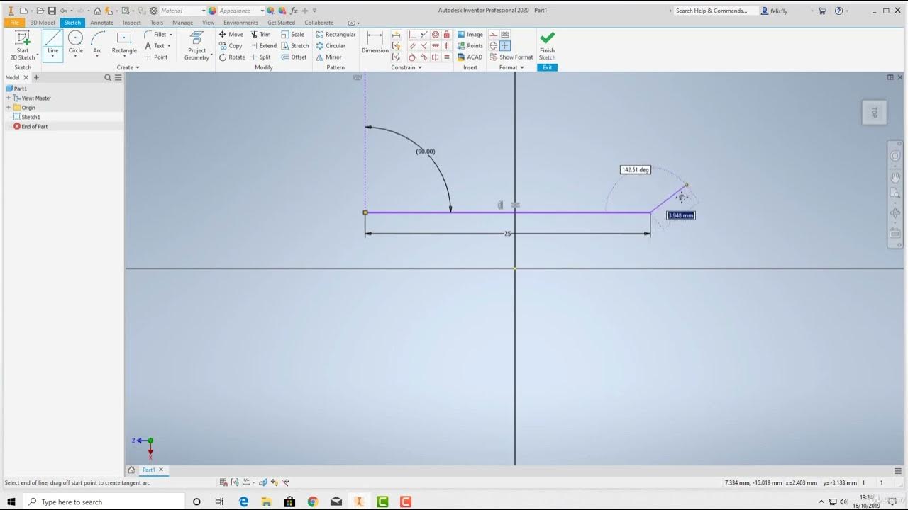 10 Sketching 01 | AutoDesk Inventor Complete Learning Tutorials - YouTube