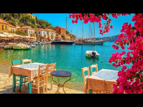 Greece 🇬🇷 Paxos - Lakka | A Picturesque Greek Village by the Sea  4K Video & Aerial View
