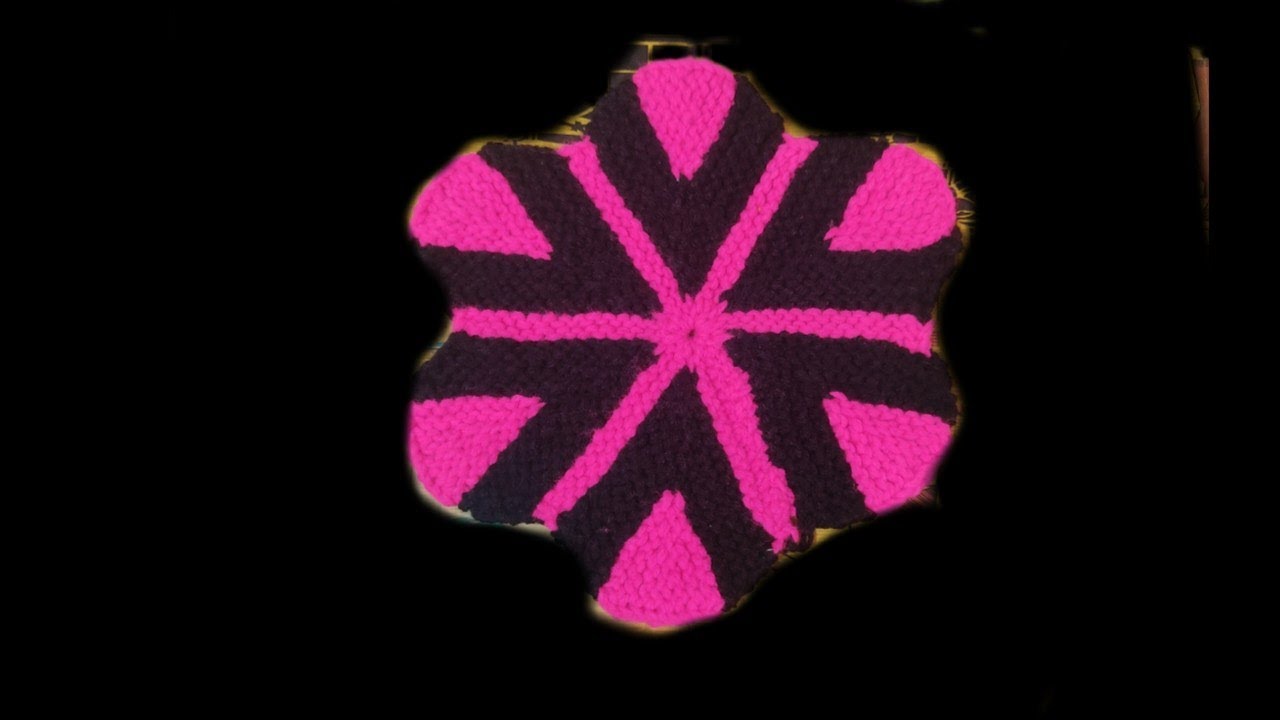 New woolen mat design || How to create woolen mat. - YouTube