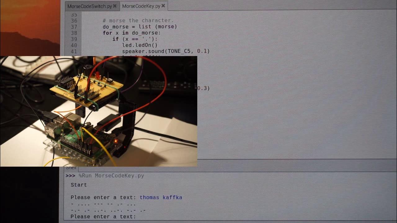 Morse Code with the Raspberry Pi - YouTube