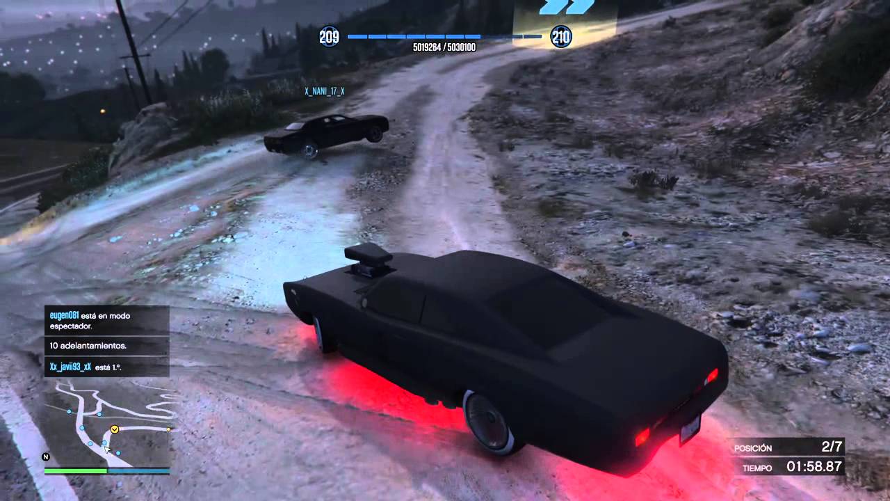 Grand Theft Auto V carrera a lo toretto - YouTube