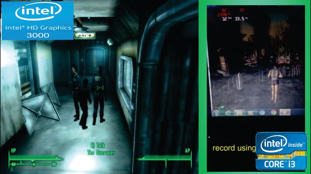 fallout 3 on intel hd 3000 | intel core i3 | VRAM 64mb | gameplay ...