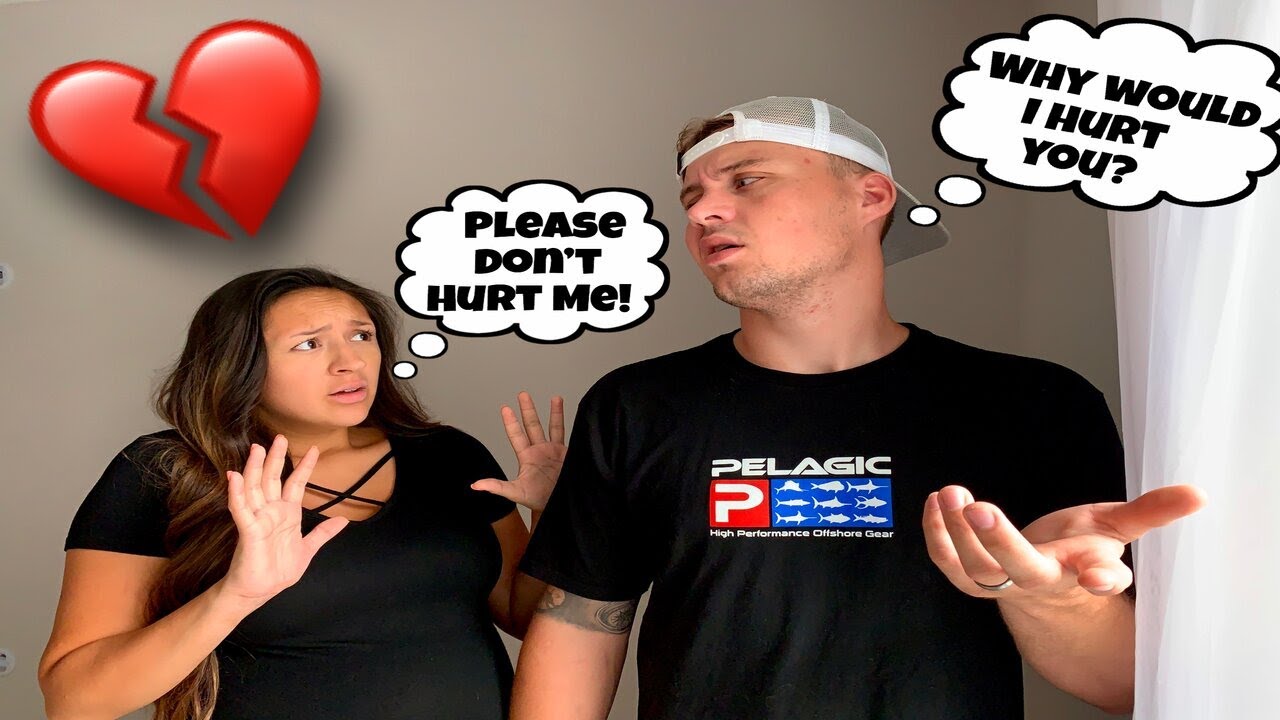 Acting Scared Of Him To See How He Reacts.. - YouTube