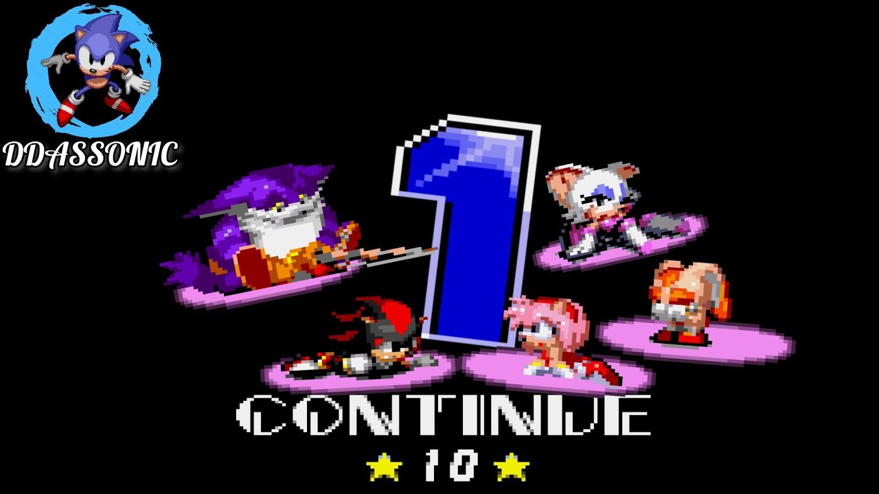 Sonic 1 • Continue Screen Modern Characters - YouTube