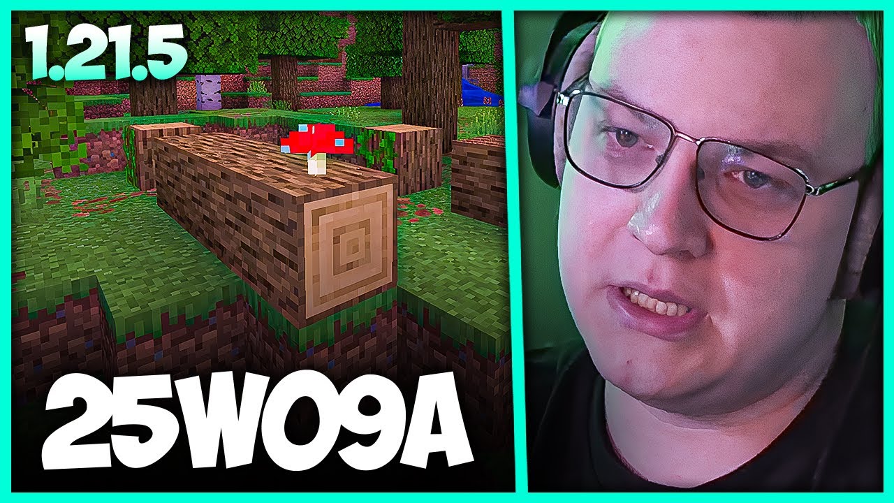 Пятёрка смотрит Снапшот 25w09a 🌳 Поваленные Деревья в Майнкрафт 1.21.5 ...