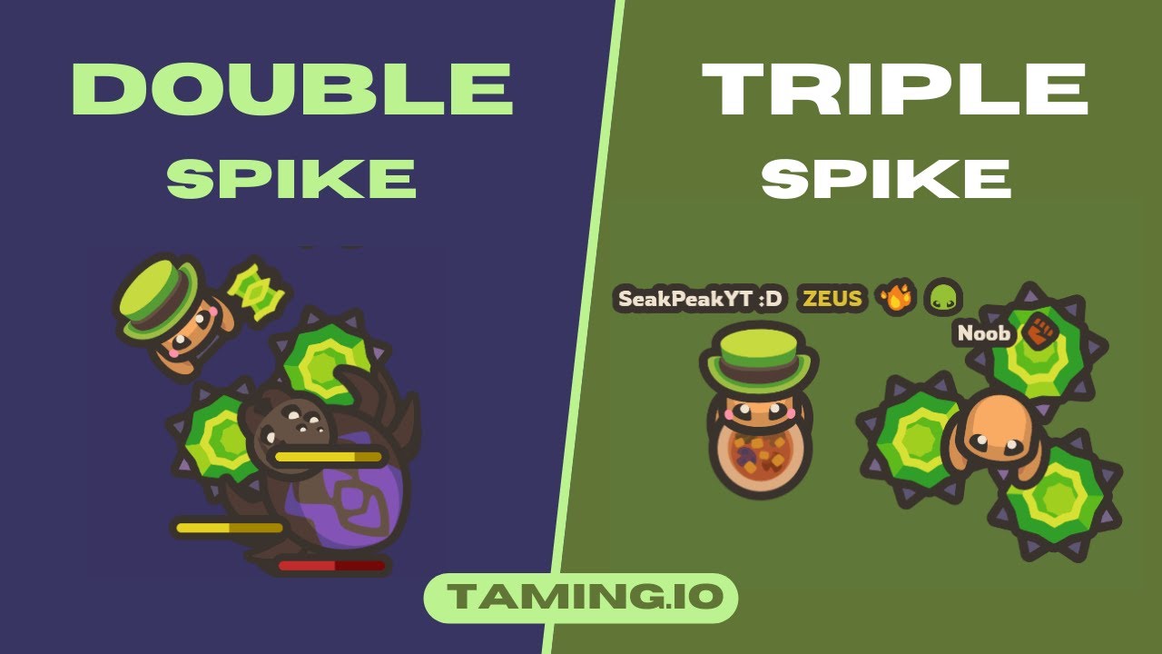 Taming.io | Double and triple spikes tutorial (tips & tricks) - YouTube