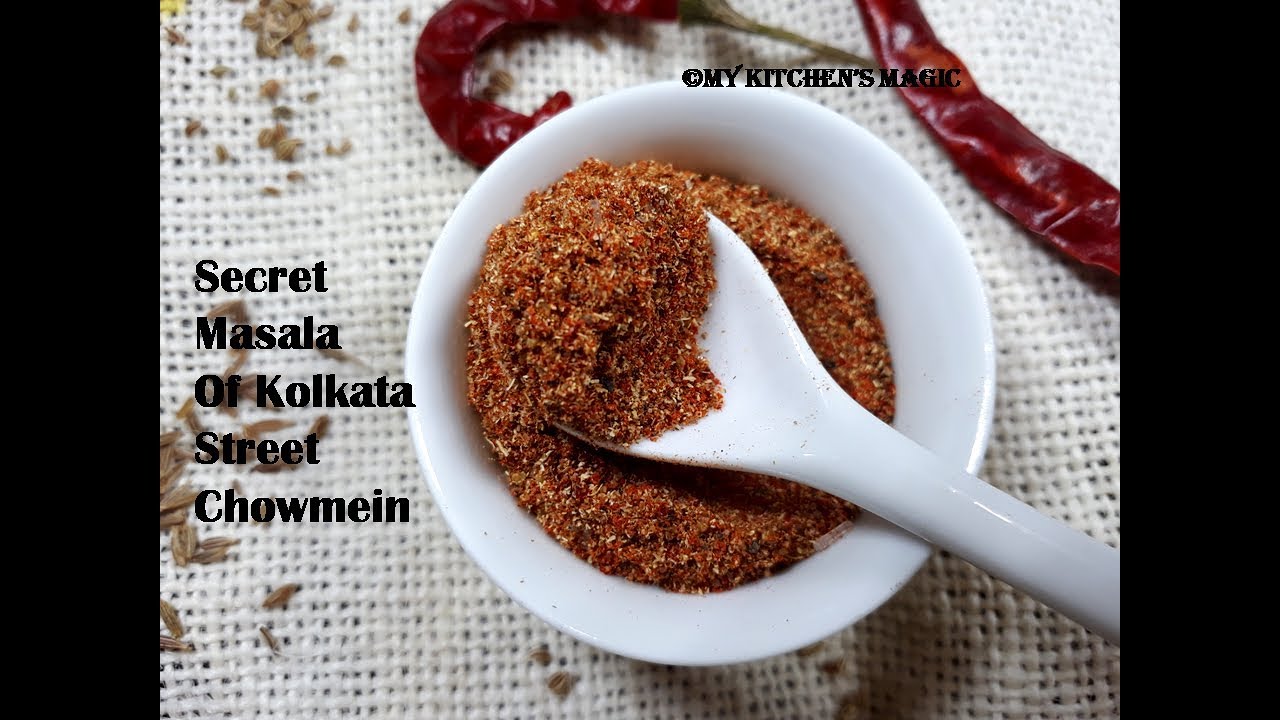 SECRET SPICE MIX FOR KOLKATA STREET STYLE CHOWMEIN - YouTube