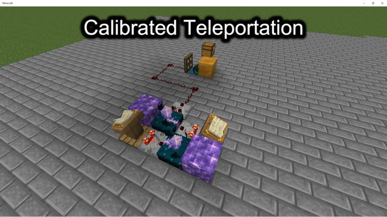 Minecraft Bedrock 1.20+ Calibrated Teleportation Machine - YouTube