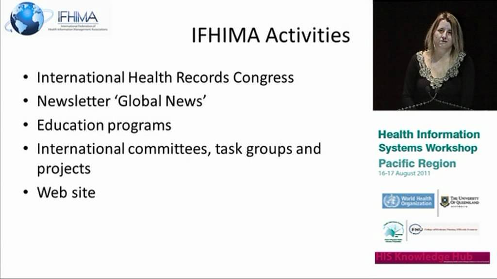 IFHIMA Presentation to the Health Information Systems Workshop, Pacific ...