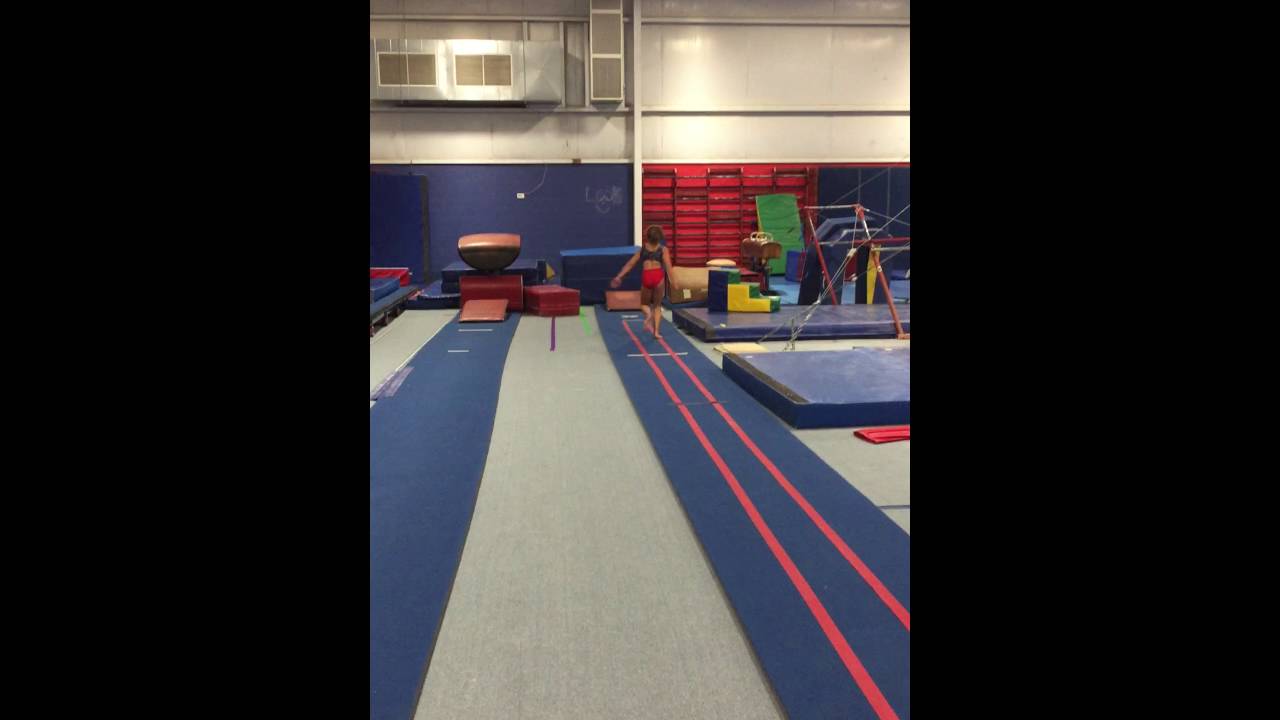 Vault-Run to Handstand flat back - YouTube