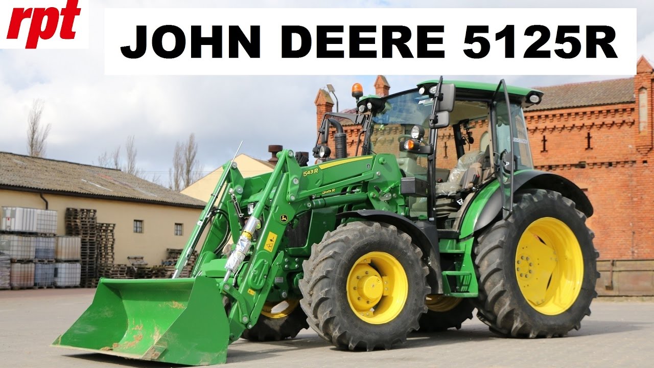 John Deere 5125R - rewers w małym przycisku - YouTube