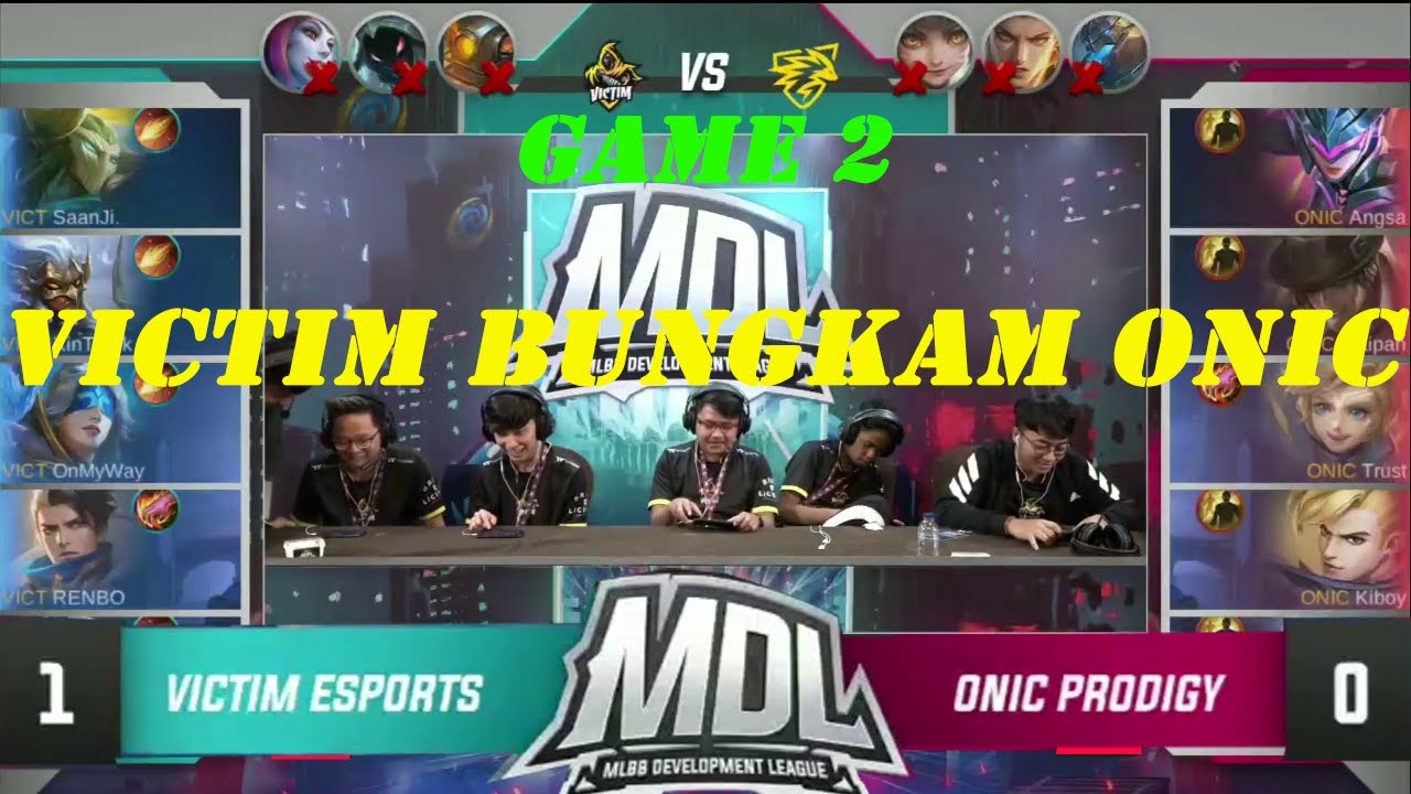 Game 2 - ONIC PRODIGY VS VICTIM ESPORT - MDL S1 - week 2 day 3 - YouTube