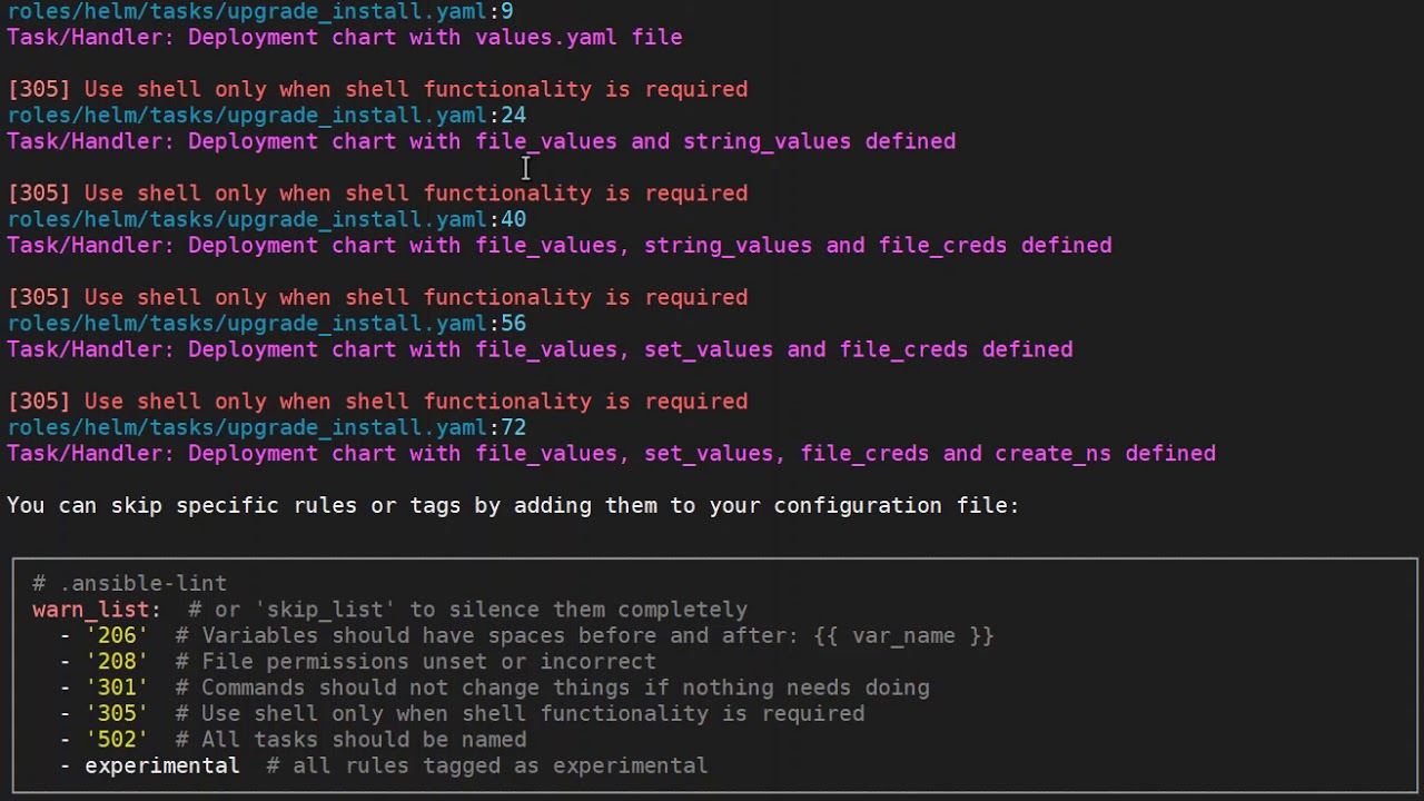 ansible lint - YouTube