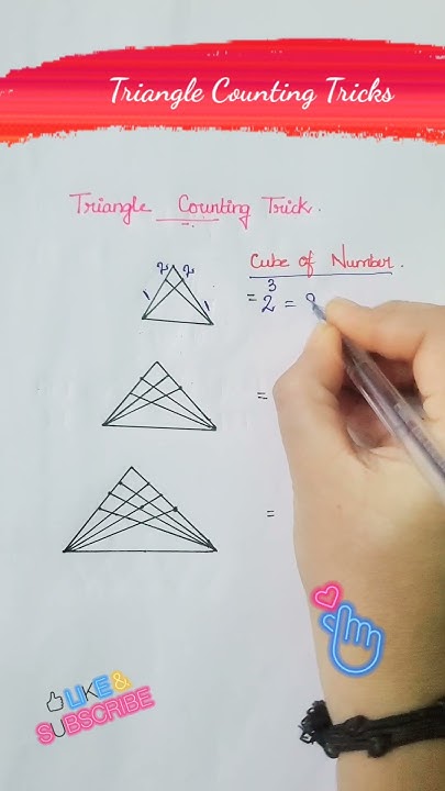 Triangle Counting Tricks | Easy Learning | Easy Math Tricks |VPlogic# ...