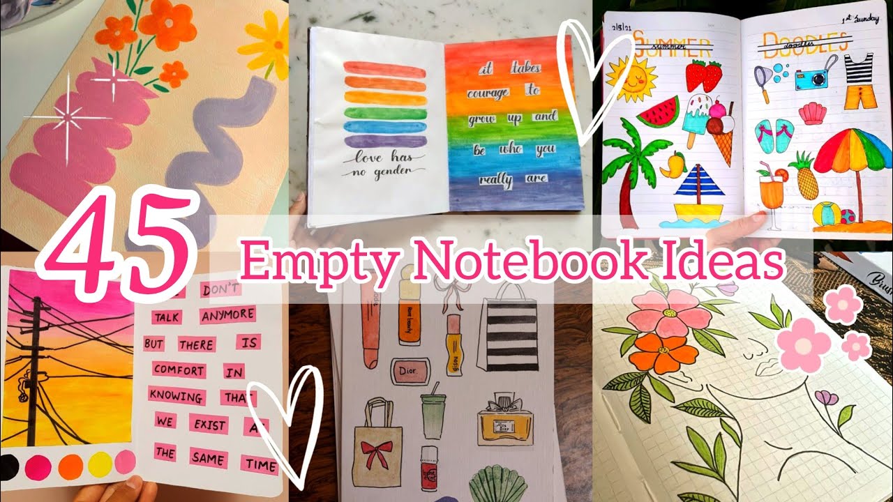 45+ Amazing Empty Notebook Ideas🎀 |@aestheticgul - YouTube