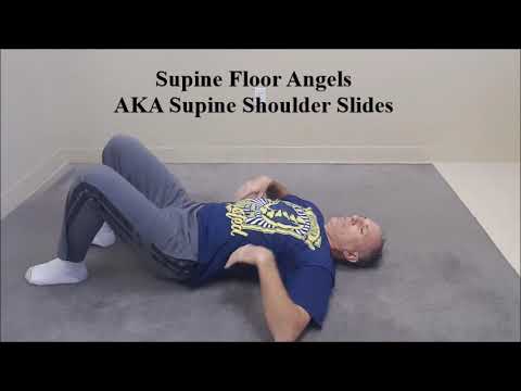 Supine Floor Angels AKA Supine Shoulder Slides - YouTube
