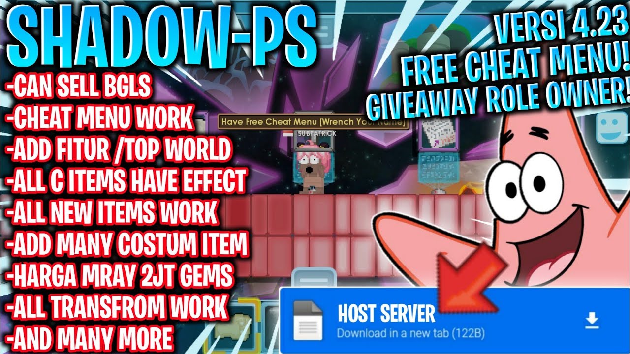 FREE CHEAT MENU GIVEAY ROLE OWNER GROWTOPIA PRIVATE SERVER TERBARU free-cheat-menu-giveay-role-owner-growtopia-private-server-terbaru