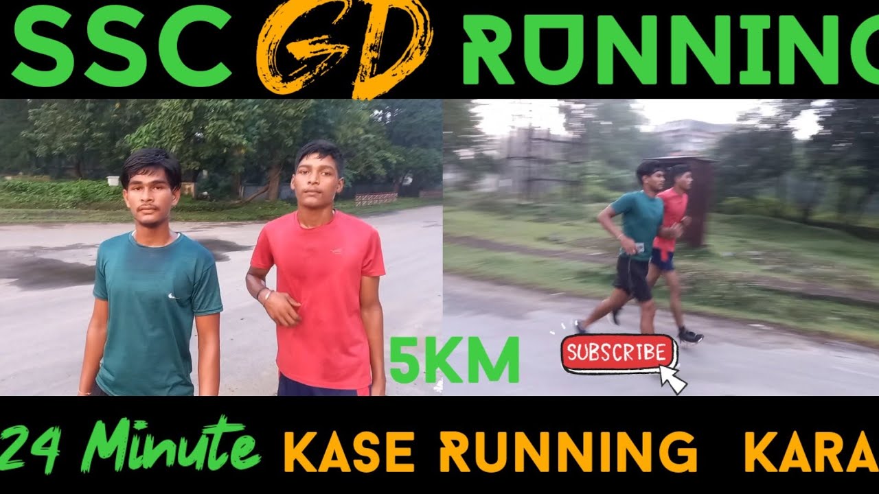 SSC GD Running. 5Km in 24 minute Bokaro 2022 /2023 for new vacancy in ssc gd practice 2023#daily ...