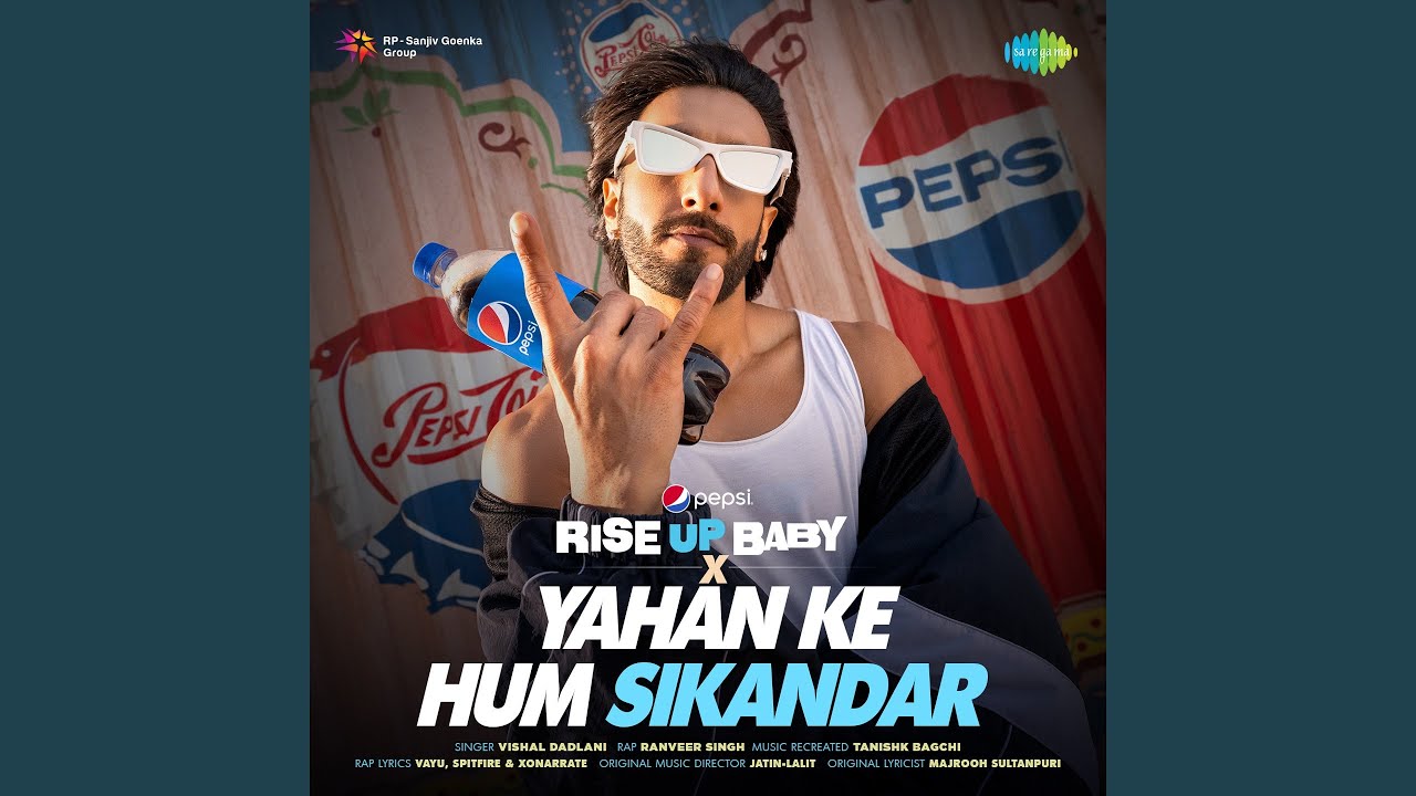 Pepsi Rise Up Baby X Yahan Ke Hum Sikandar Realtime YouTube Live View ...
