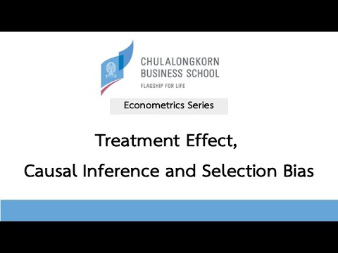 Treatment Effect, Causal Inference and Selection Bias (Part 1) - YouTube