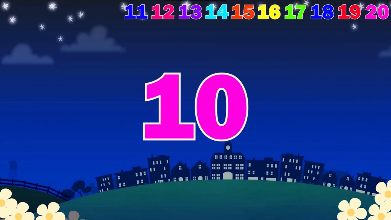 Count Down 20 To 1|ABC Song with TWO Words|Count 1-10|Nursery Rhymes ...