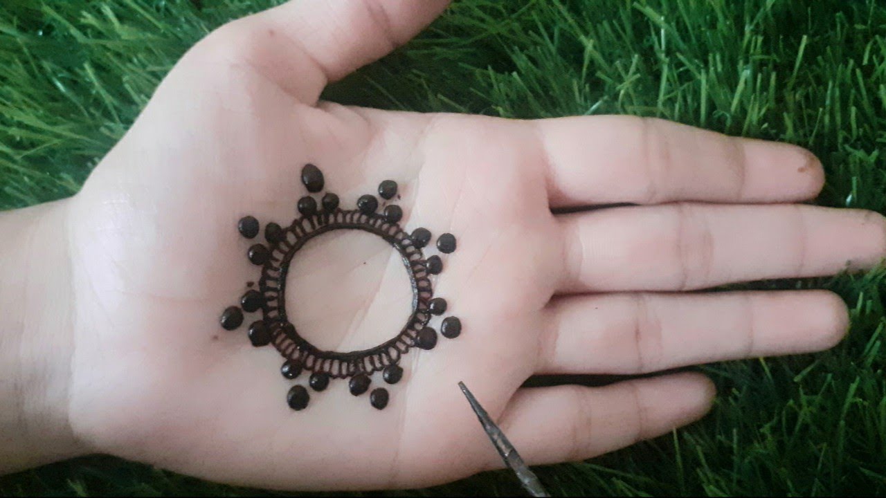 Easy Simple Gol tikki Mehndi designs|Stylish Mehndi design|Mehandi ka ...
