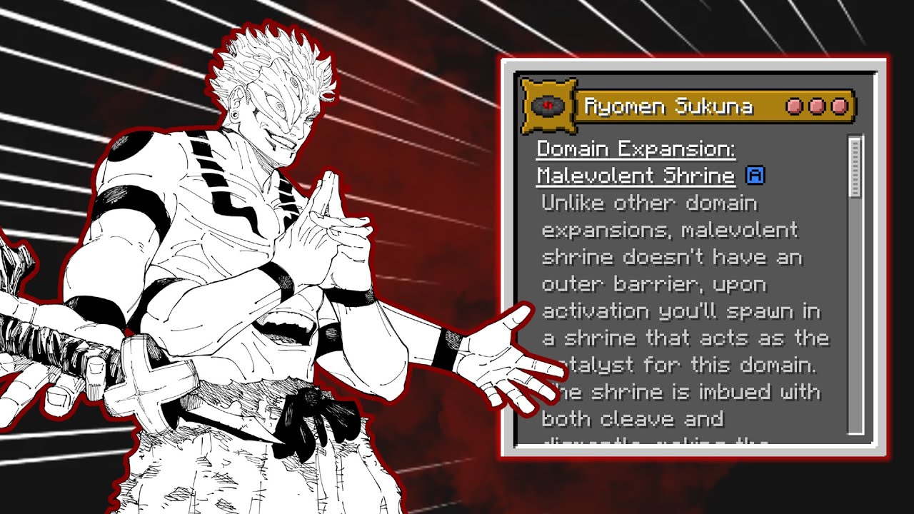 Ryomen Sukuna - Minecraft Origin Showcase - YouTube