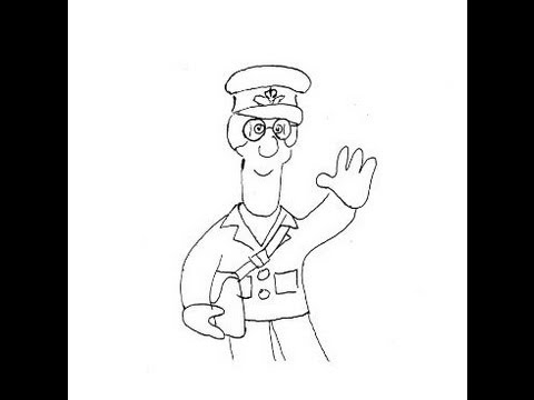 Postman Pat. How to draw a easy? Почтальон Пэт. Как нарисовать просто ...