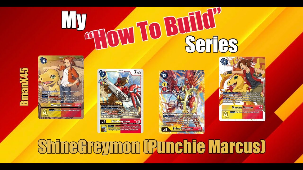 Digimon TCG: How to Build Series - ShineGreymon (Punchie Marcus) - YouTube