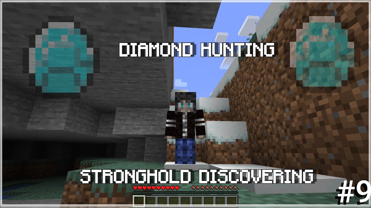 DIAMOND HUNTING AND STRONGHOLD DISCOVERING (#9) - YouTube