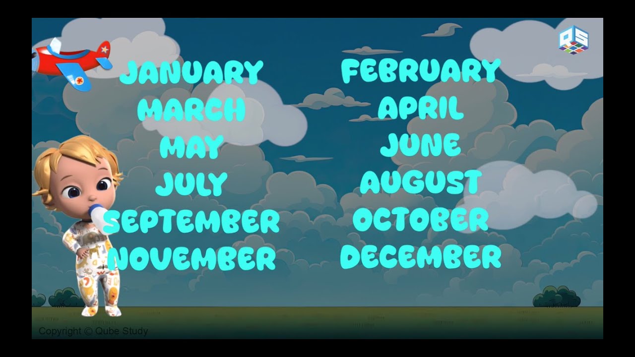 Months of the Year Song - January, February, March and More Nursery ...
