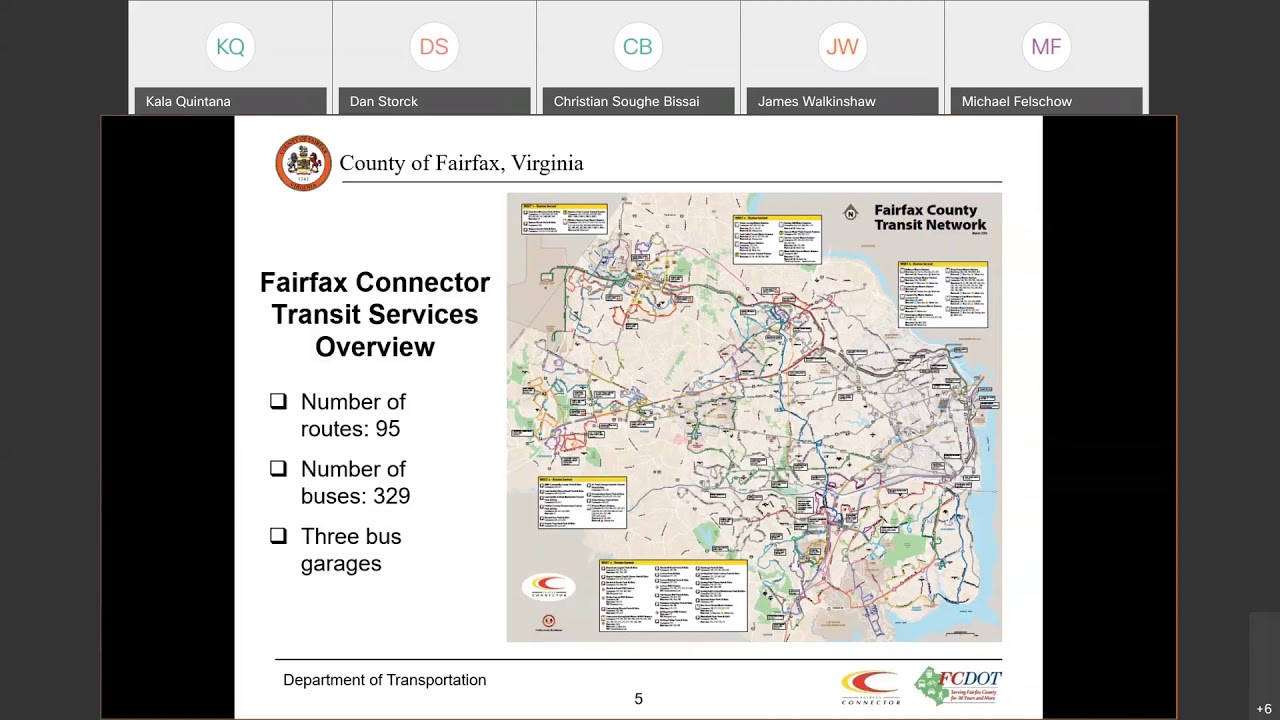Fairfax Connector Transit Strategic Plan Virtual Community Meeting #1 ...