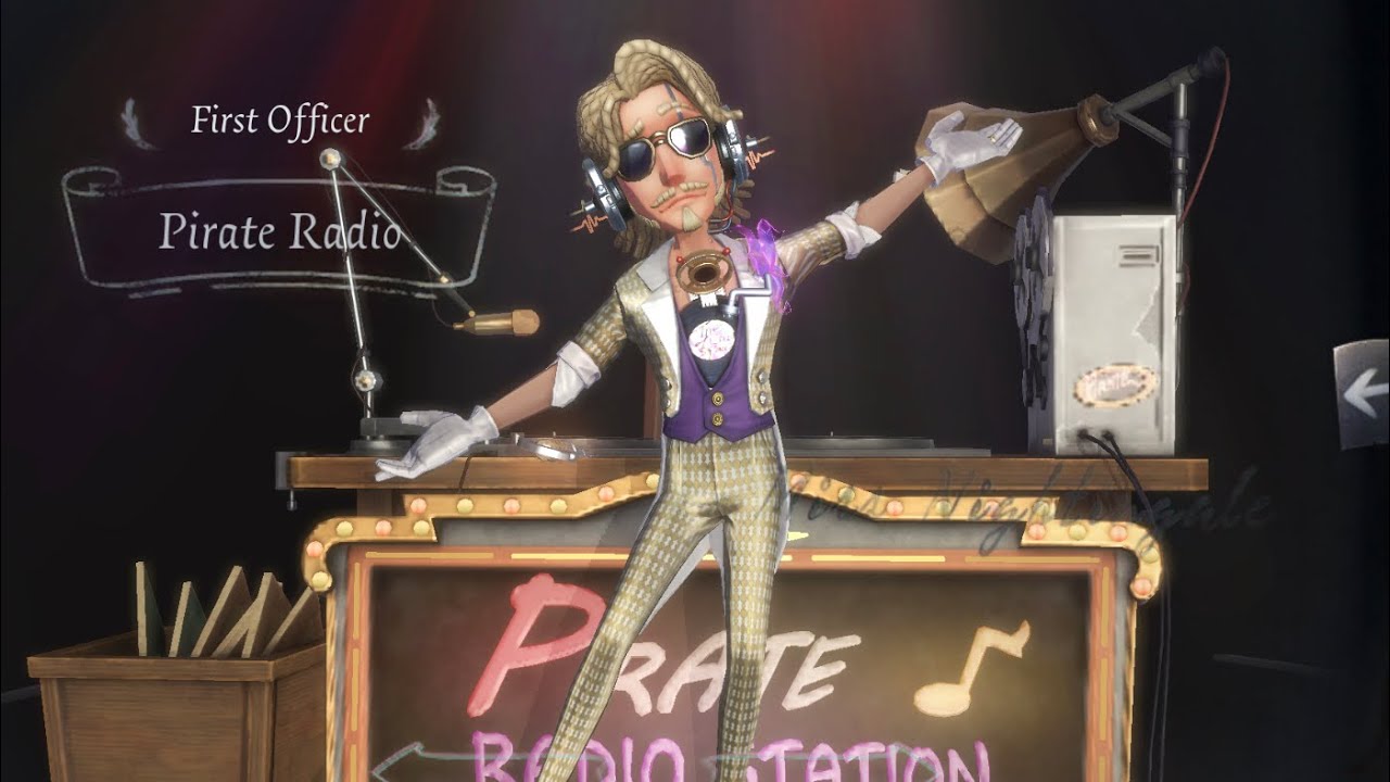 Identity V| Pirate Radio First Officer Skin Gameplay| IDV - YouTube