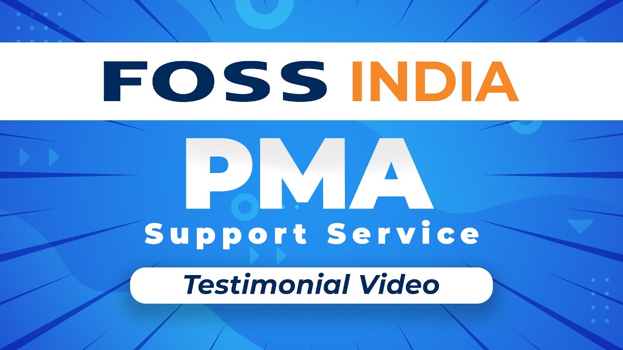 PMA Service Support-Testimonial Video | FOSS INDIA | ANALYTICAL ...
