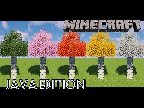 How To Change Birch Tree Leaf Color Minecraft