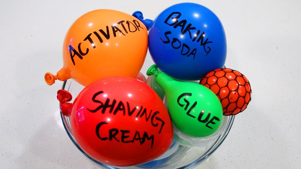 Making Satisfying Slime with Balloons & Mixing Random Old Slimes! - YouTube